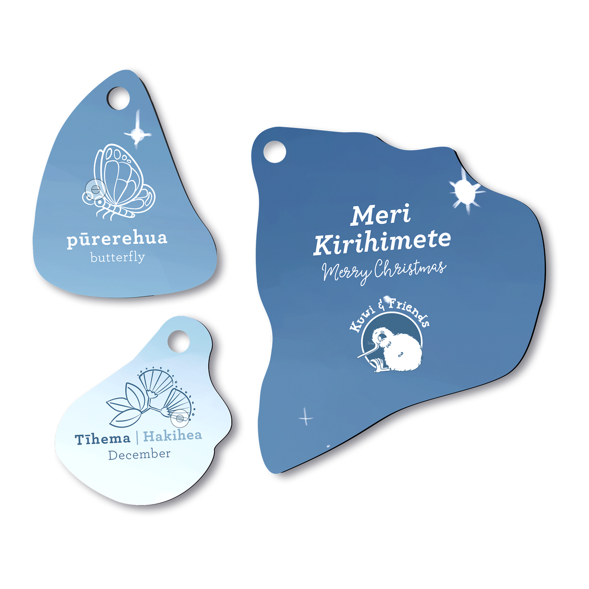 Te Reo Māori Kirihimete - Christmas Decorations – Illustrated ...