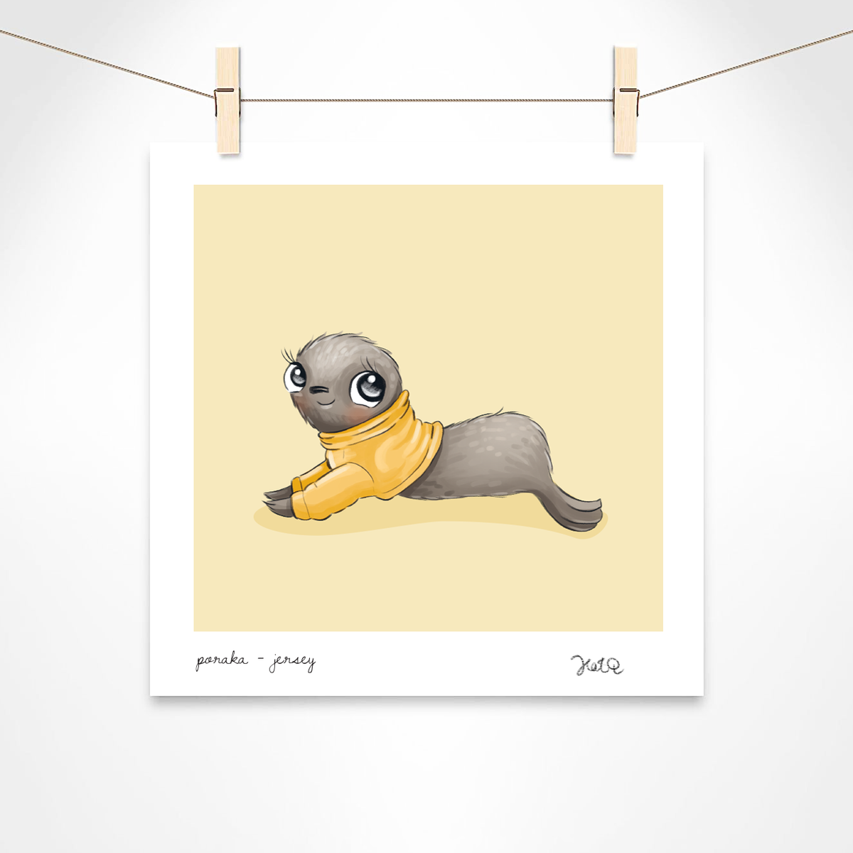 Poraka - Jersey [Art Print] – Illustrated Publishing Store