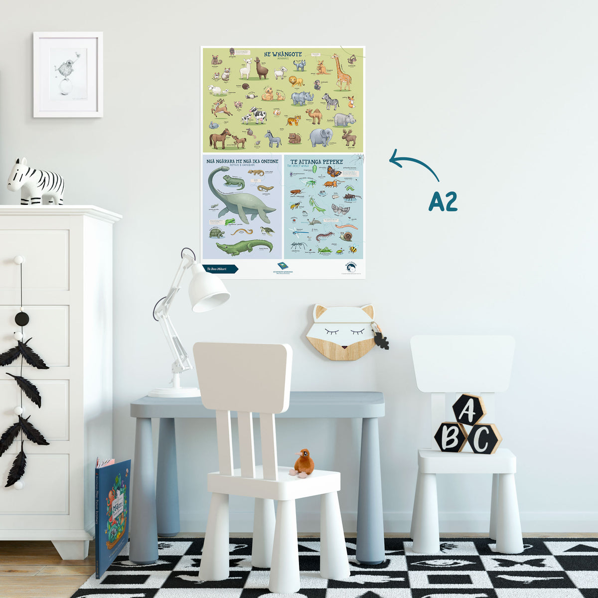 Te Reo Māori - A2 Poster - Animals – Illustrated Publishing Store